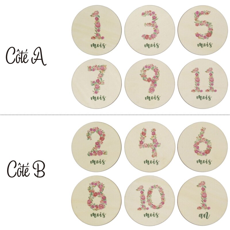 6 Pcs Newborn Monthly Recording Commemorative Card... – Vicedeal