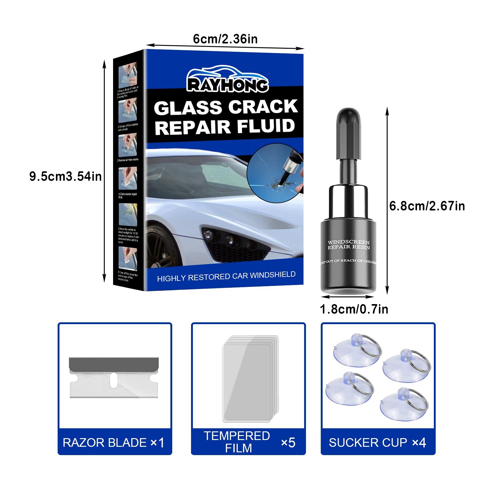 Car Windshield Repair Kit Repair Windshield Fragme... – Grandado