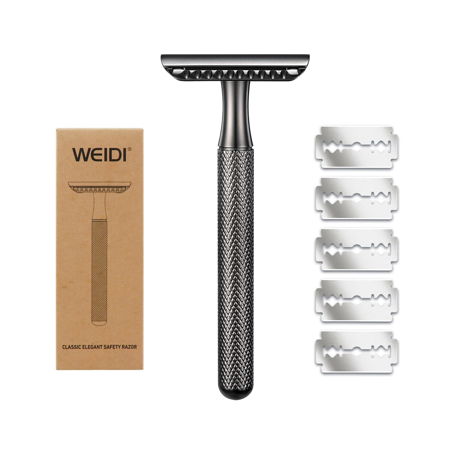 WEIDI 3-Piece Double Edge Safety Razor Wet Shaving... – Grandado