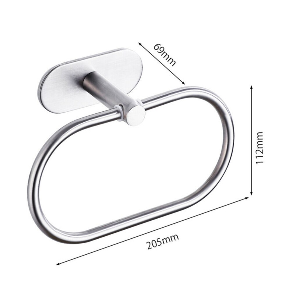 Ring Rail Toilet roll paper holder Stainless Steel... – Grandado