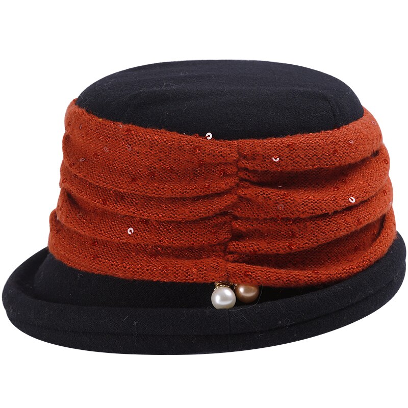 Herfst Winter Dames Elegante Wollen Muts Volwassen... – Vicedeal