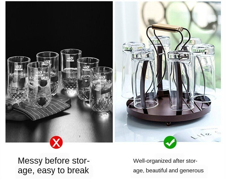 Yaratıcı su bardağı tutucu ev bardak tutucu raf ot... – Grandado