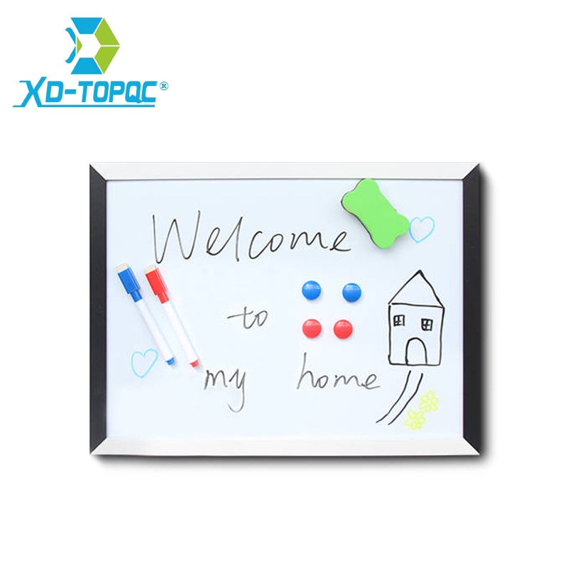 XINDI 30*40cm Magnetic Whiteboard MDF Black & ... – Grandado
