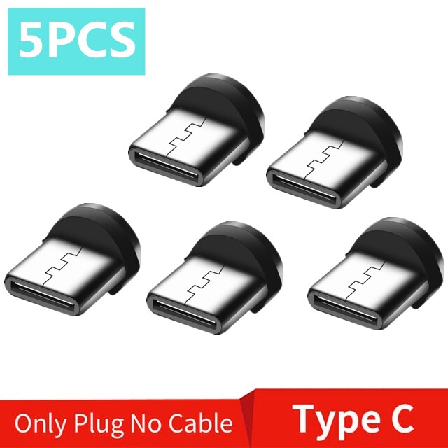 5 Pcs 360 Rotation Round USB Magnetic Plug For Mob... – Grandado