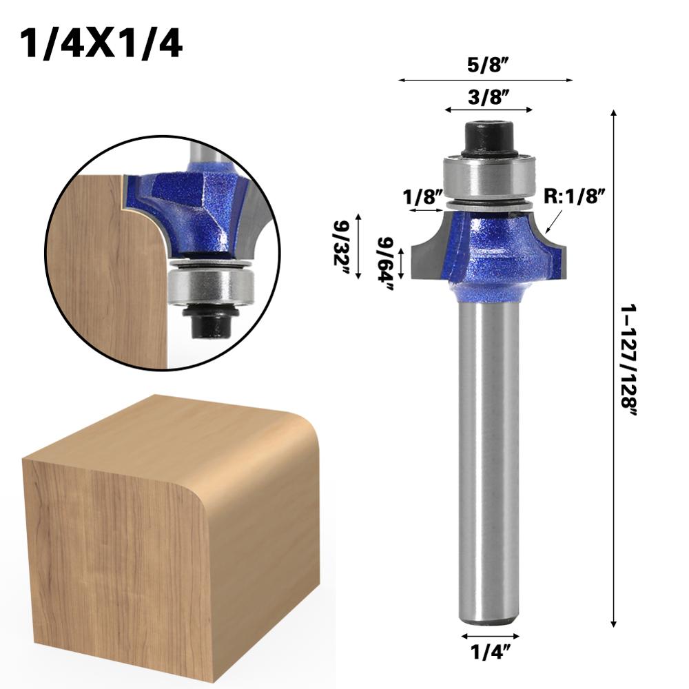 1/4″shank Corner Round level Over Router Bit with ... – Grandado