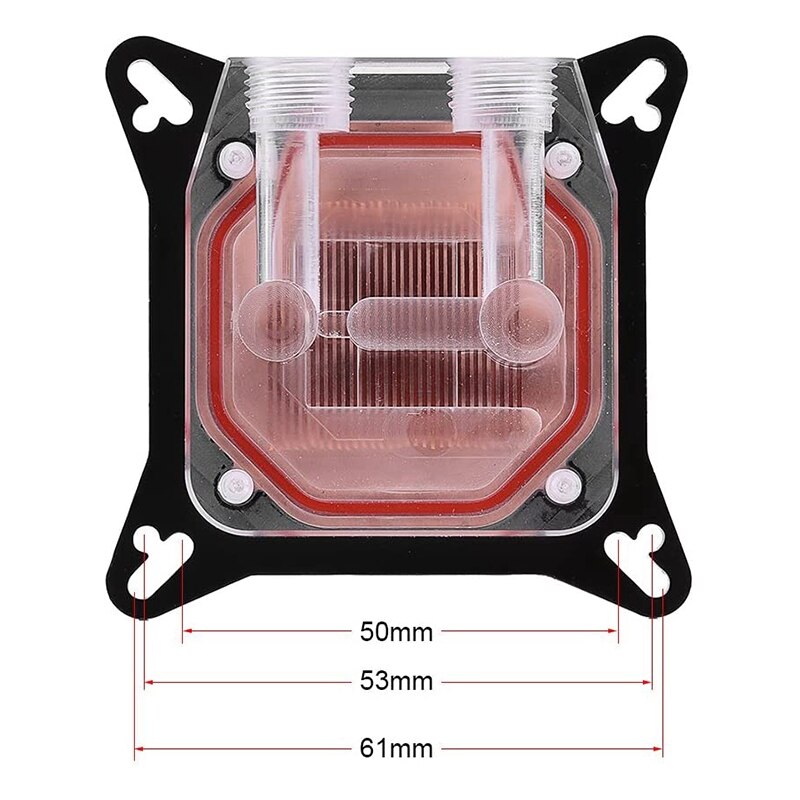 Computer Gpu Waterkoeling Blok 50 50 M Pc Waterkoe... – Vicedeal