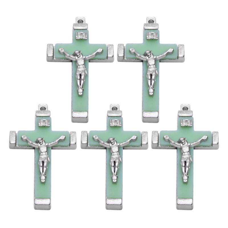 5x Metalen Christus Jezus Kruis Lichtgevende Glow ... – Vicedeal