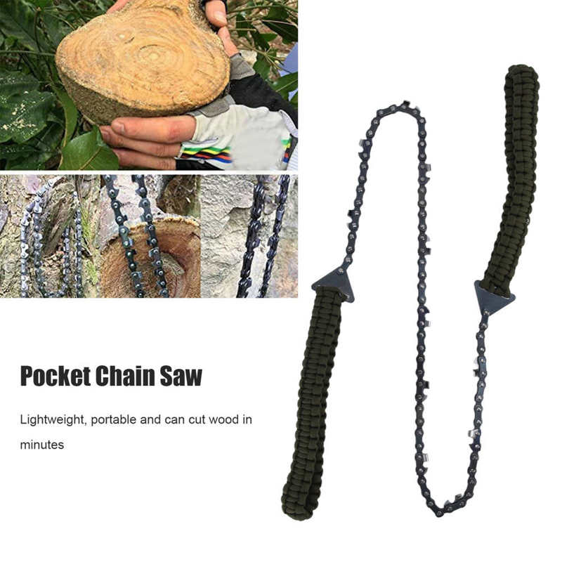 24in Pocket Chain Saw Outdoor Camping Hand Rope Ch... – Vicedeal