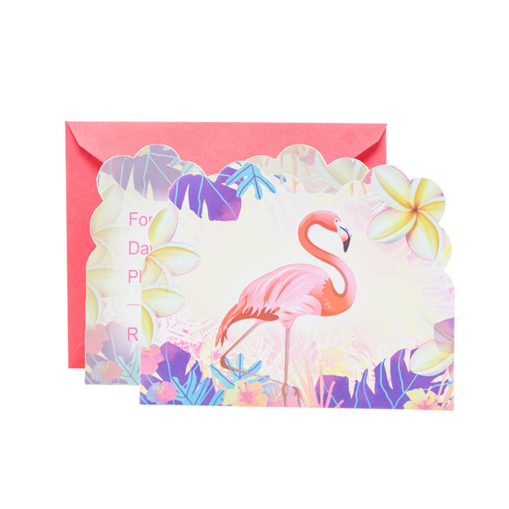 Flamingo Theme Party Invitation Card Greeting Card... – Grandado