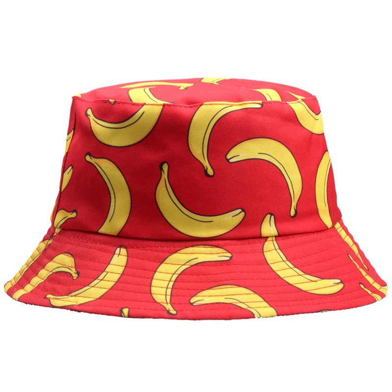 Unisex Funky Banana Bucket Hat Fruit Printing Cott... – Grandado