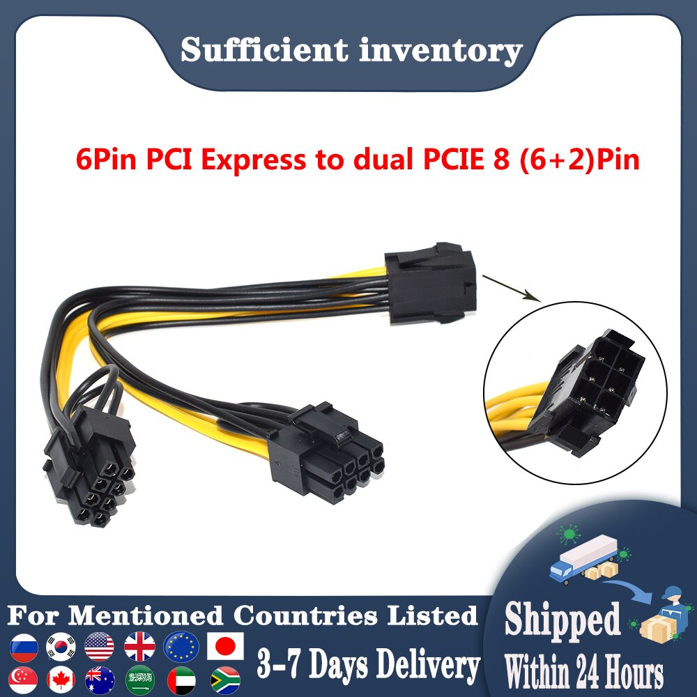 Senlifang 10 stk 6 pin 8 pin pci uttrykke til Dobb... – Grandado