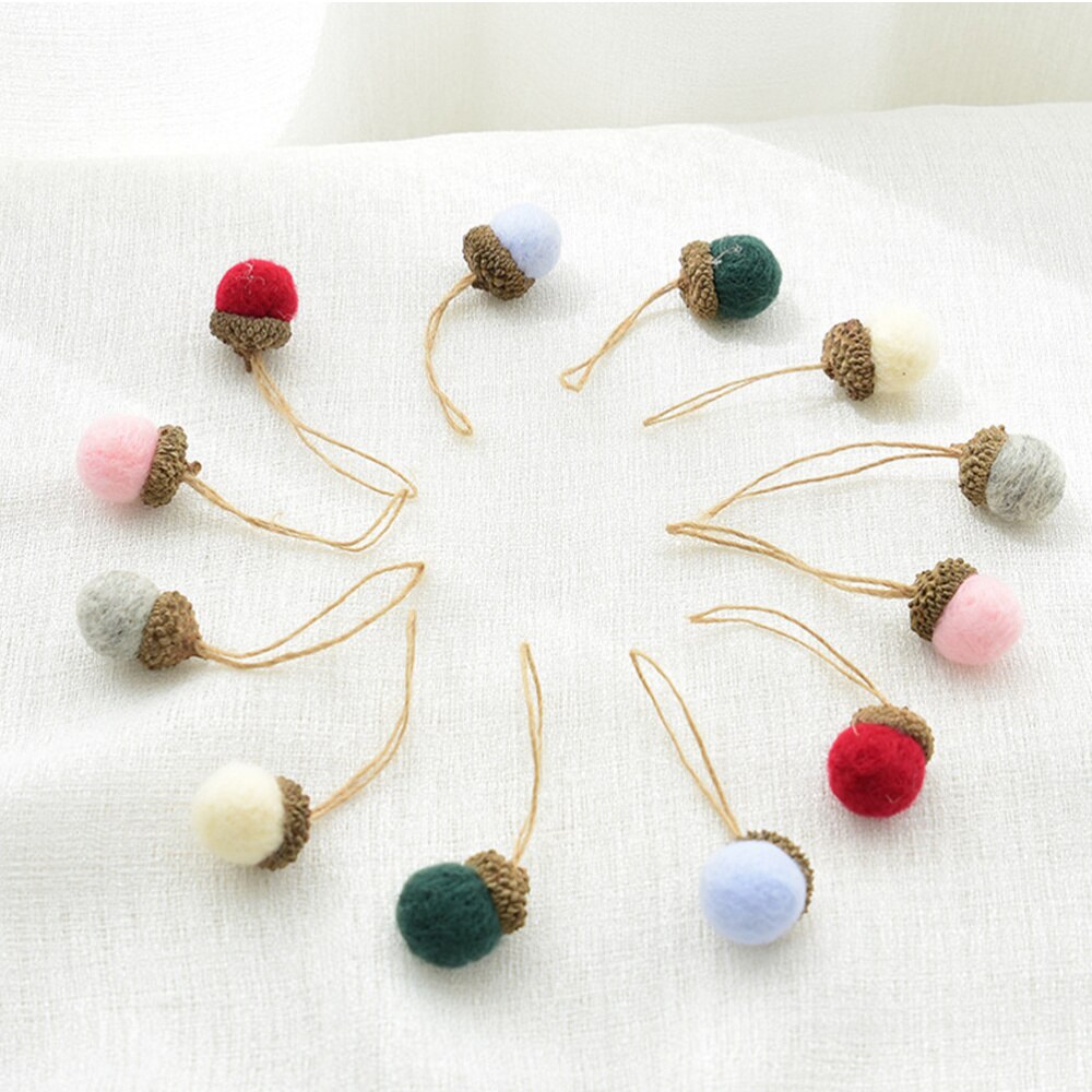 6 in 1 Wool Felt Mini Pine Corn Shape Pendant Deco... – Vicedeal