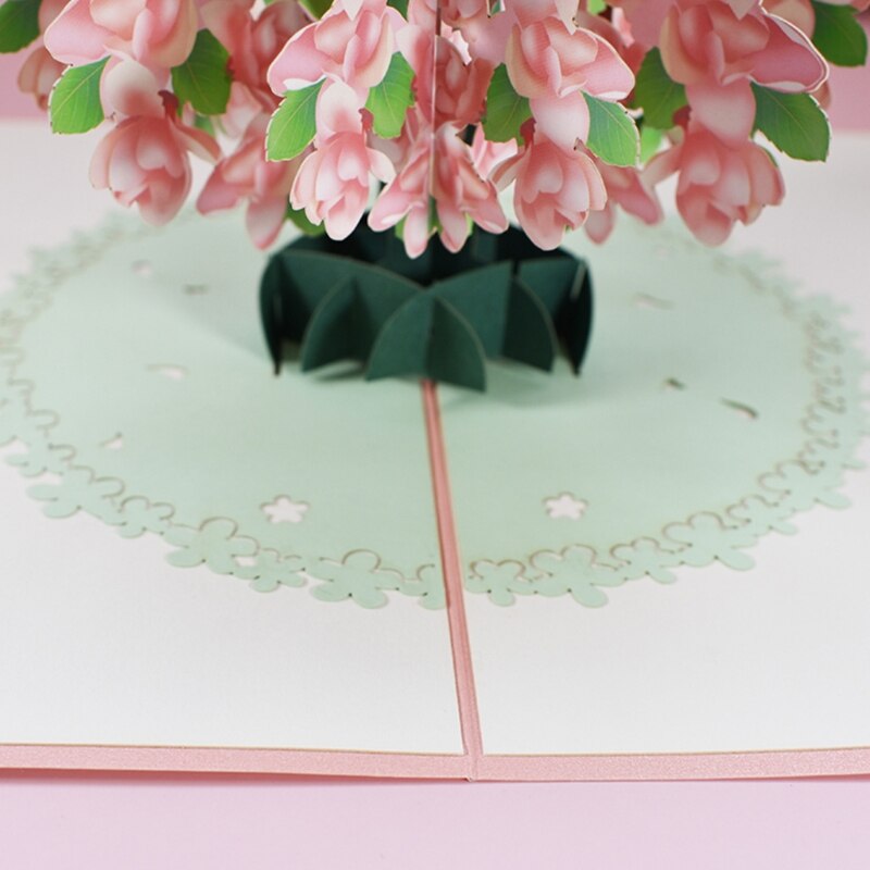 3D Pop-Up Flower Floral Greeting Card for Birthday... – Vicedeal