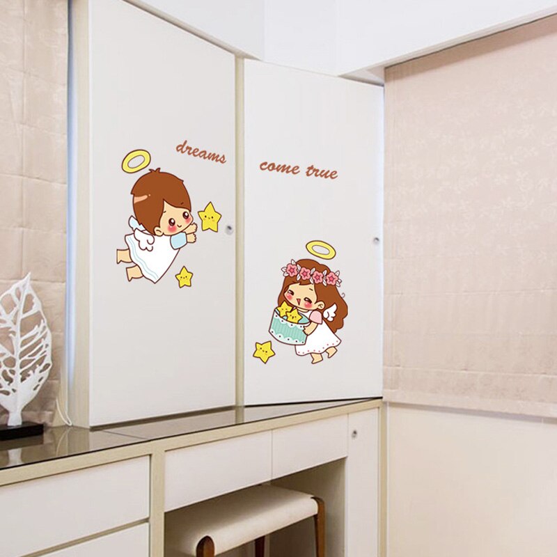 Cartoon cute little angel Wall Sticker for kids ba... – Grandado