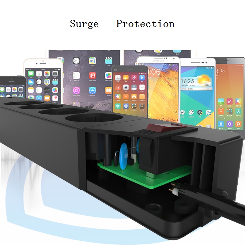 Netzwerk filter 3 AC + 2 USB Power Streifen Elektr... – Vicedeal