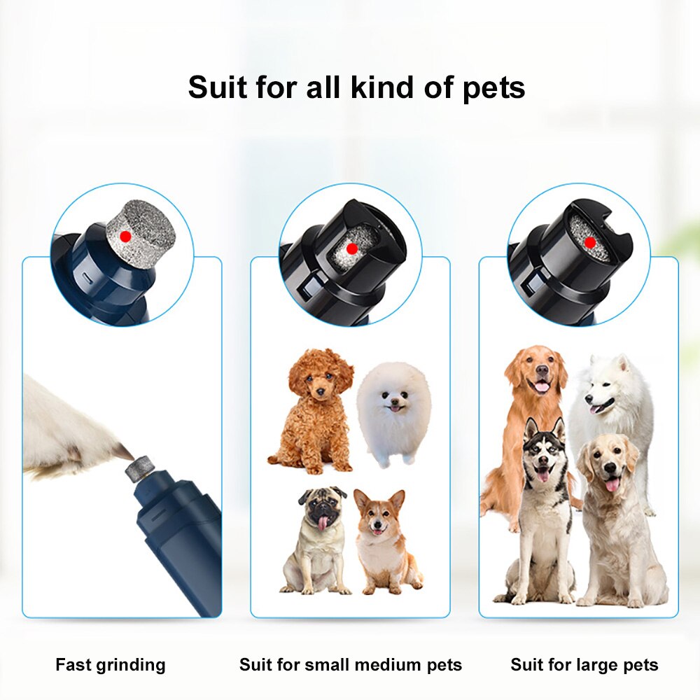 Electric Dog Nail Grinder USB Powerful Paws Grindi... – Vicedeal