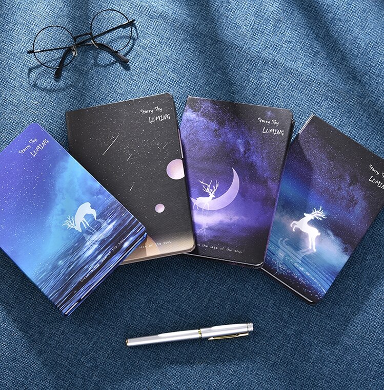 "Starry Sky ver2" Hard Cover Diary Beautiful Journ... – Grandado