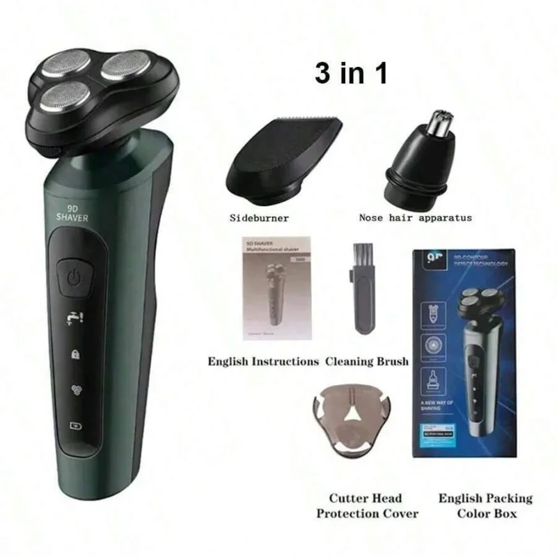 9d Electric Shavers For Men Waterproof Electric Tr Grandado