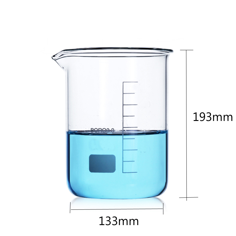 LINYEYUE 2000mL Glas Becher Borosilikatglas Messbe... – Vicedeal