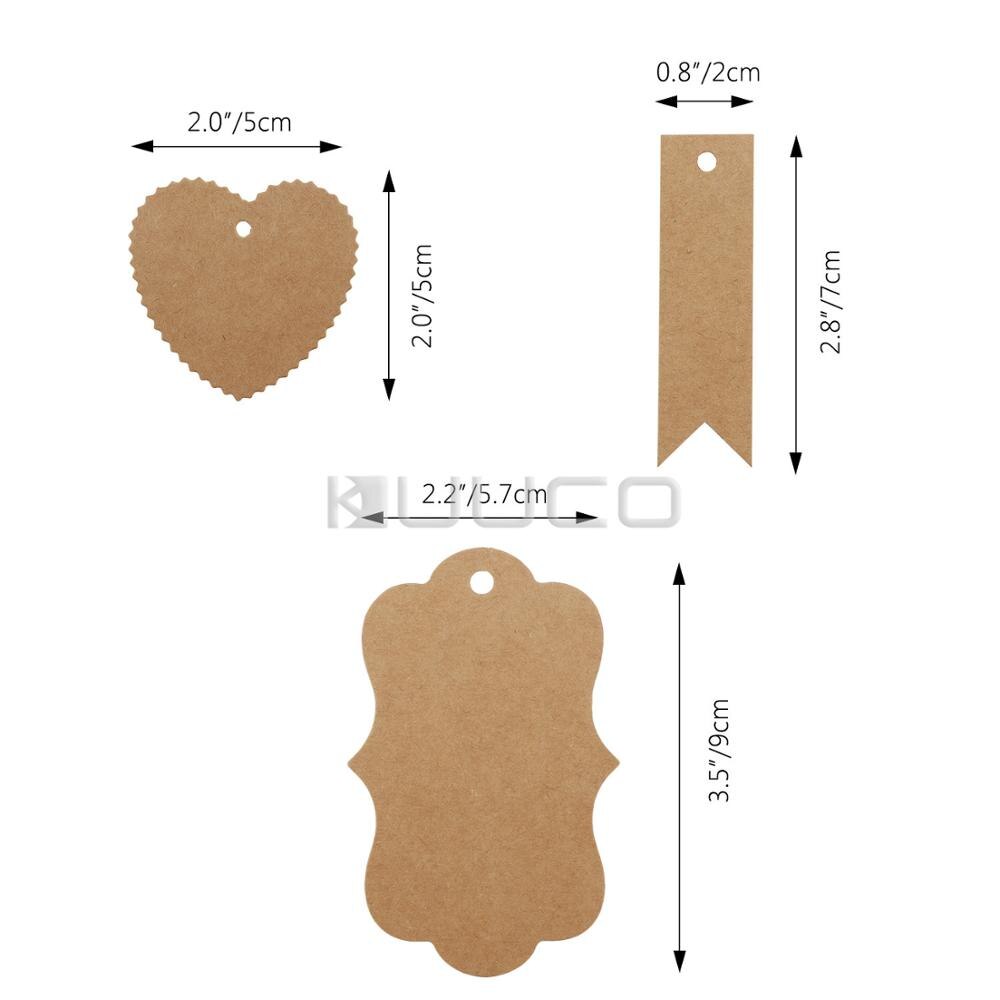 300 PCS/LOTO Paper Tags/Kraft Paper Tags Labels fo... – Vicedeal