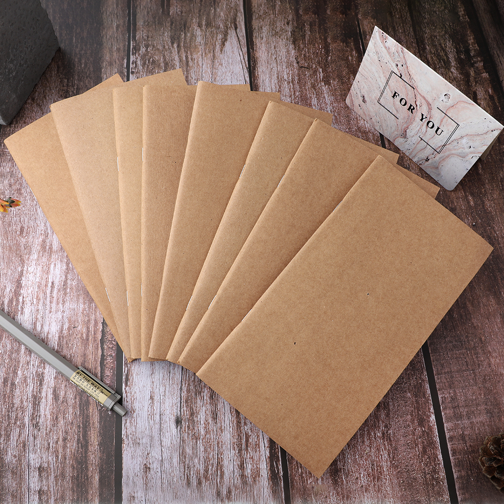 Kraft Paper Traveler Notebook Inside Page Diary No... – Grandado