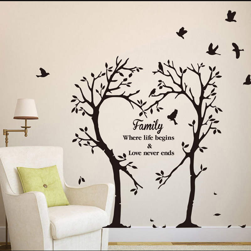 Love Tree Wall Sticker Warm Living Room Wall Decor... – Vicedeal