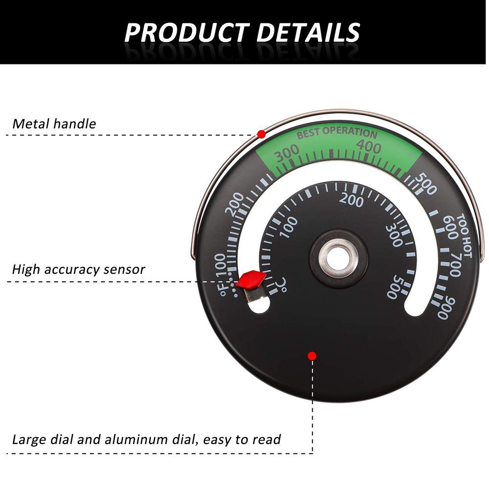 Termómetro magnético para chimenea, estufa de fueg... – Grandado