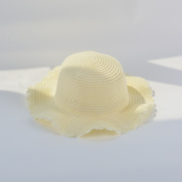 USPOP straw hats children sun hats summer wavy bri... – Grandado