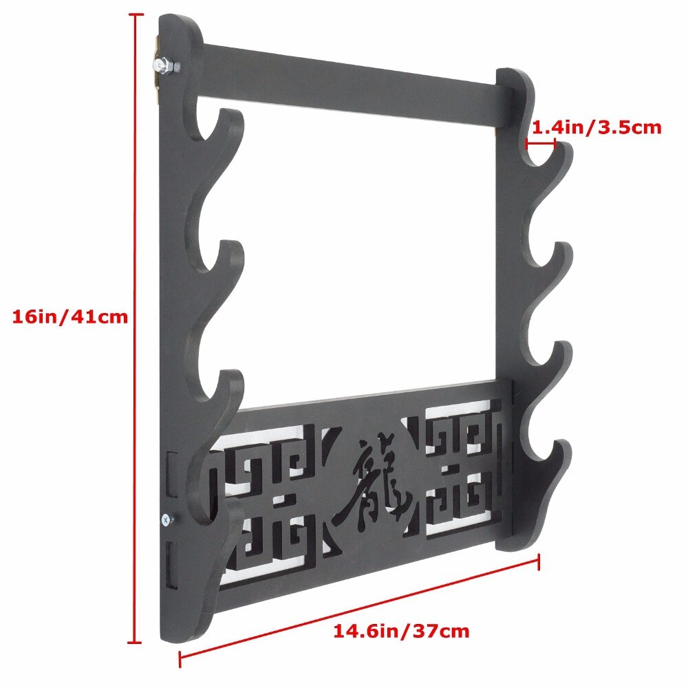 4 Tier Sword Stand Wall Mount Samurai Sword Holder... – Vicedeal