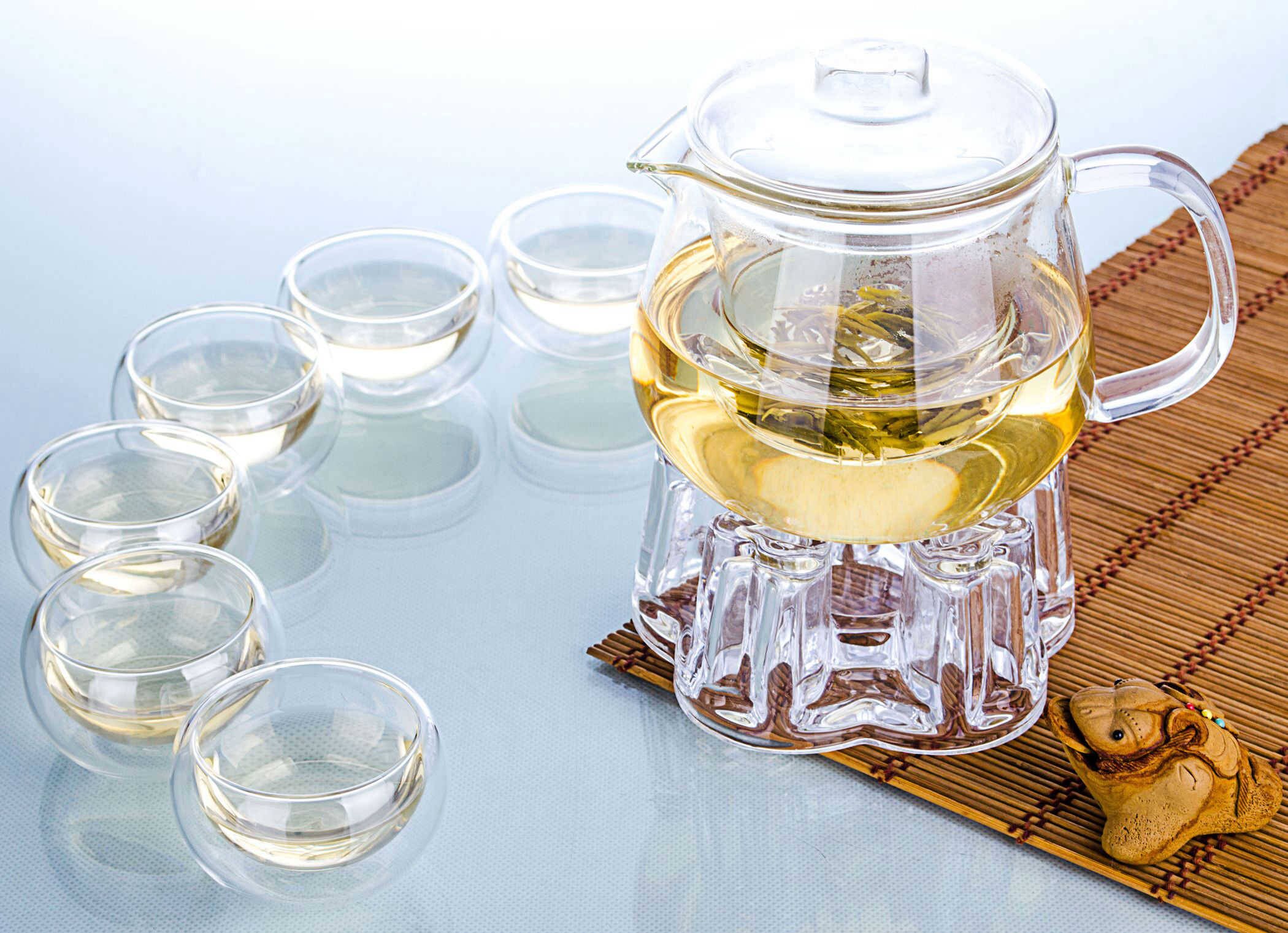 Heat-Resistant Glass Teapot with Filter & 6PC ... – Vicedeal