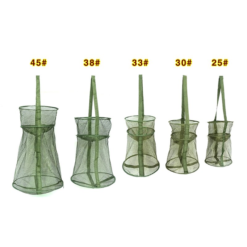 Folding Fish Net 3-Layers Fishing Net PE Material ... – Vicedeal