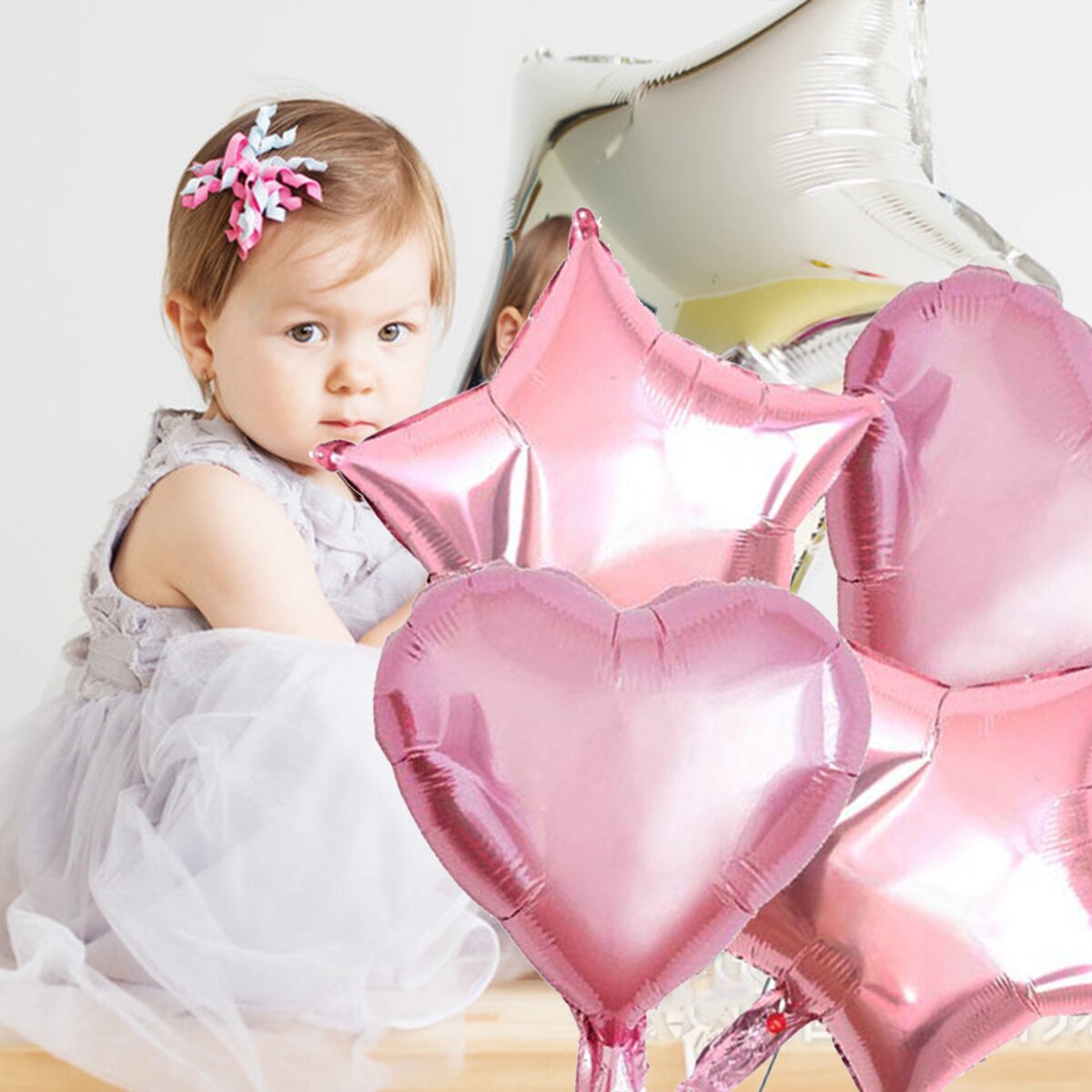 Birthday Party Supplies Decor Kit Foil & Latex Bal... – Grandado