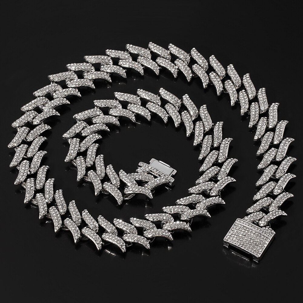 Men Hip Hop Iced Out Bling Full Pave Rhinstones Ch... – Grandado