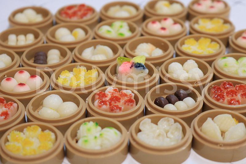 2pcs Dollhouse Miniatuur voedsel Chinese Dim Sum P... – Vicedeal