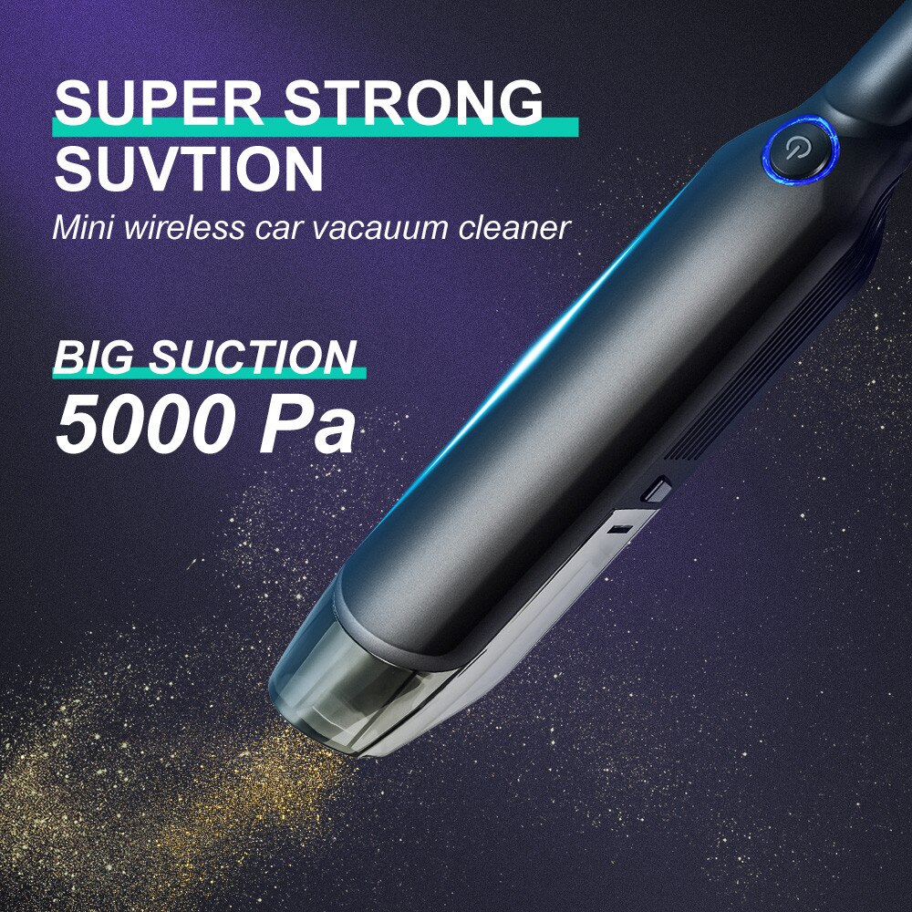 Wireless Vacuum Cleaner For Car 5200PA Power Cyclo... – Grandado