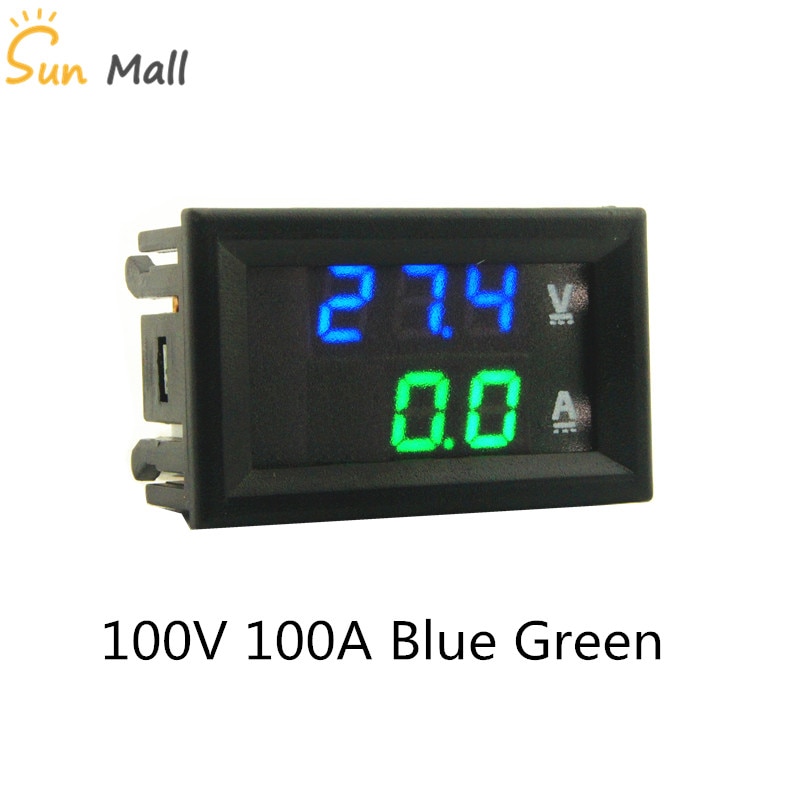 DC 100V 100A Blue Green Mini 0.28inch LED Digital ... – Grandado
