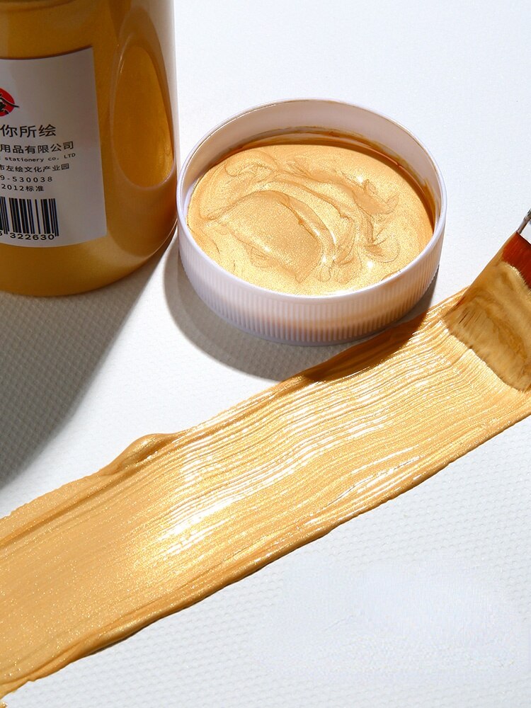 Metallic Acrylic Paint Silver Gold DIY Hand Painte... – Grandado