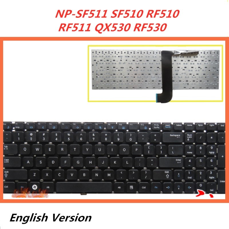 Laptop English Keyboard For Samsung NP-SF511 SF510... – Grandado