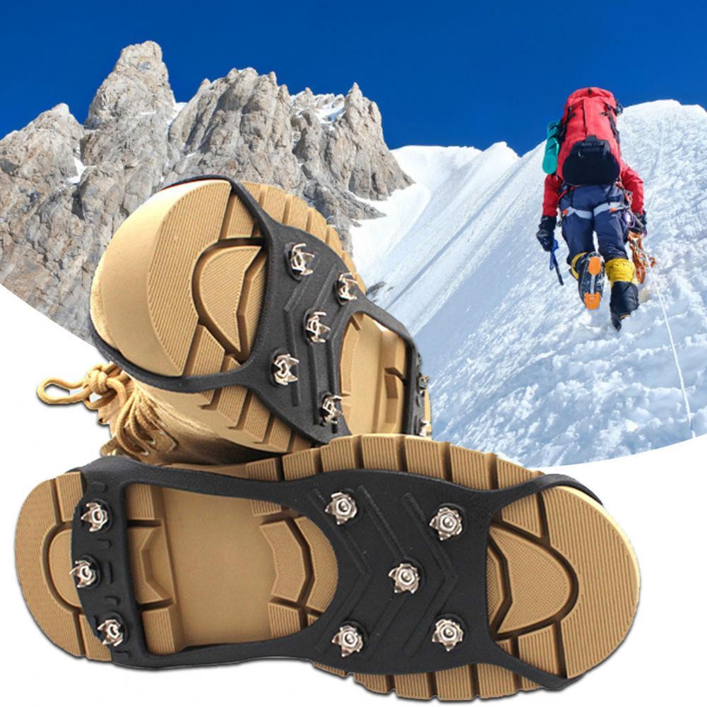 1 Pair 8 Studs Anti-Slip Snow Ice Climbing Winter ... – Grandado