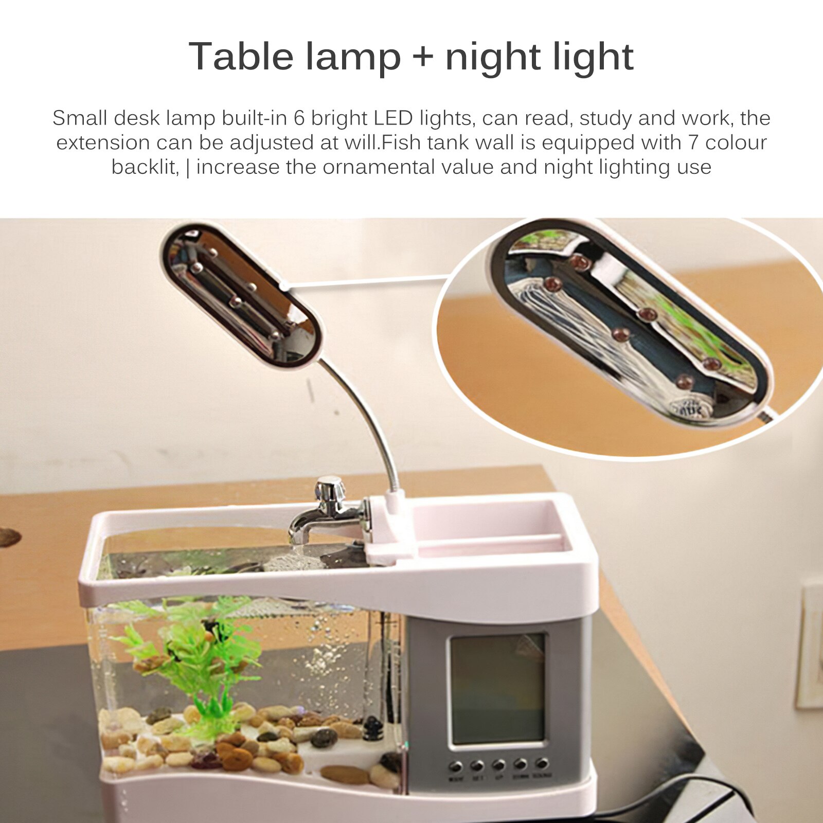 USB Desktop Mini Aquarium Fish Tank Beta Aquarium ... – Vicedeal