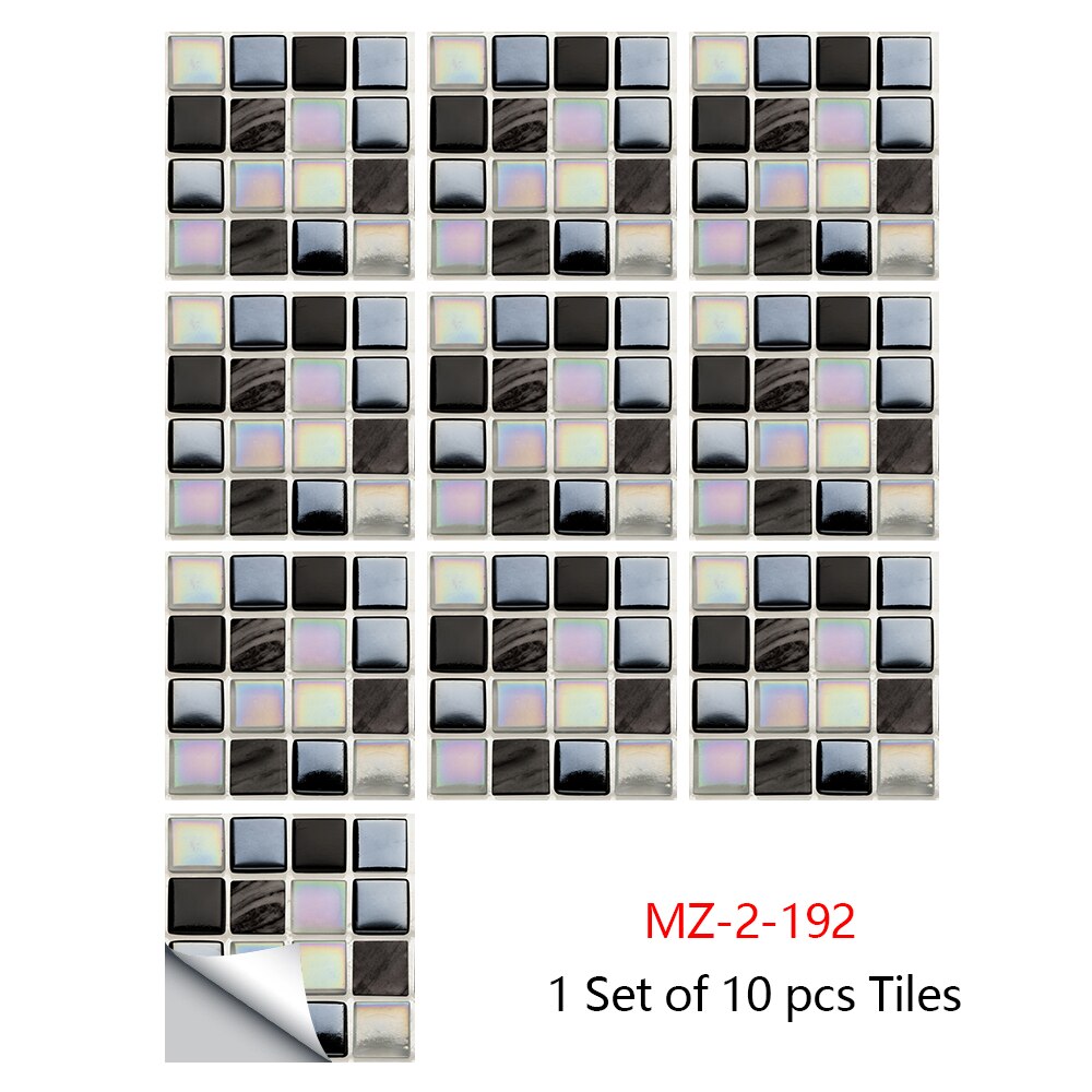 Simulation Crystal Flat Mosaic Hard Tile Wall Stic... – Grandado