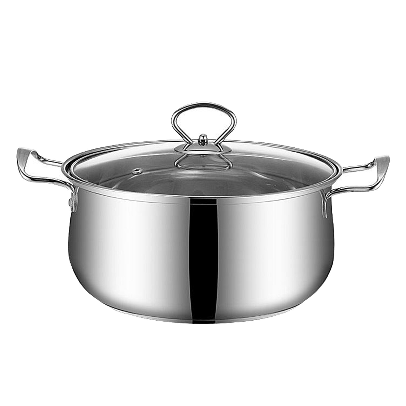 Milk Sauce Soup Pan Stock Pot Stockpot w/ Lid Non Stick Picnic Cookware ...