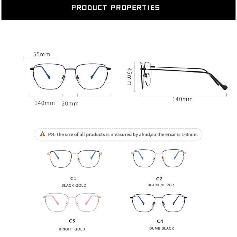 Anti-blue Light Glasses Women Men Computer Eyeglas... – Grandado