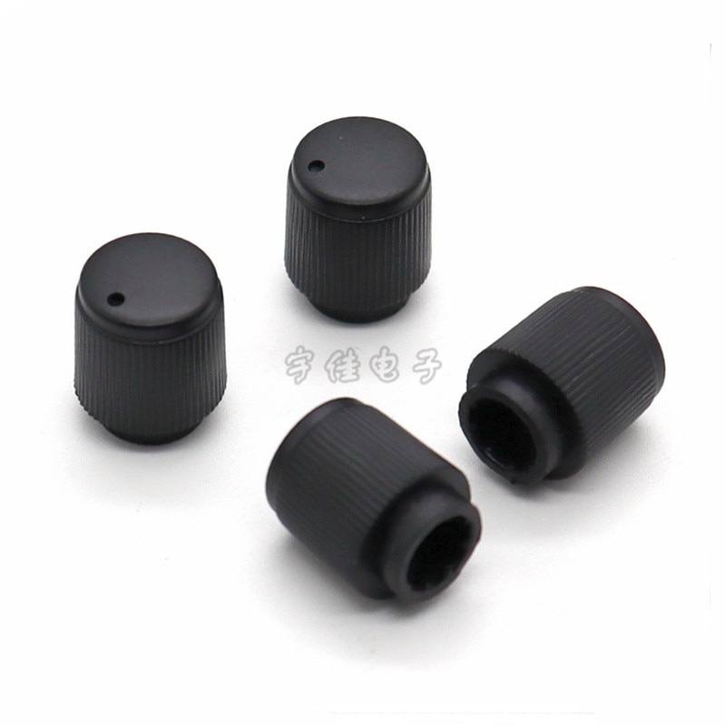 10 Piece 11 * 13mm black plastic knob flower shaft... – Grandado