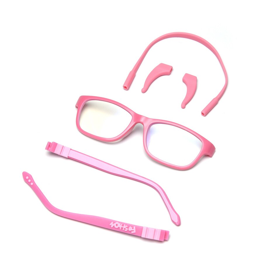 Anti-blauw licht Kids Silicagel Glazen Frame Kinde... – Grandado