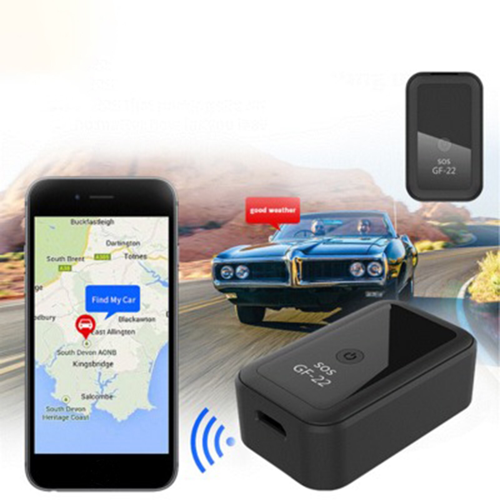 GF22 Mini Car Tracking Anti-theft Device Wireless ... – Grandado