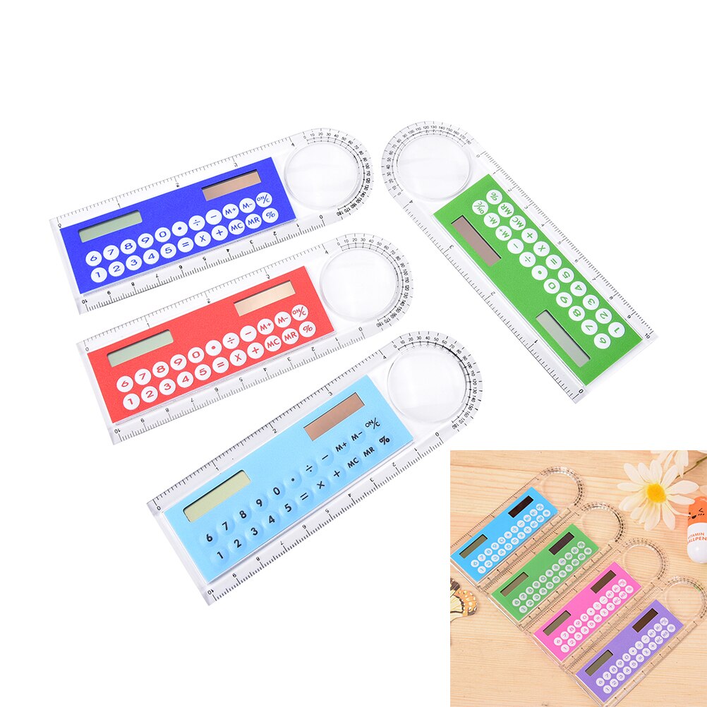 Portable Multifunction Student Ruler Calculators C... – Grandado