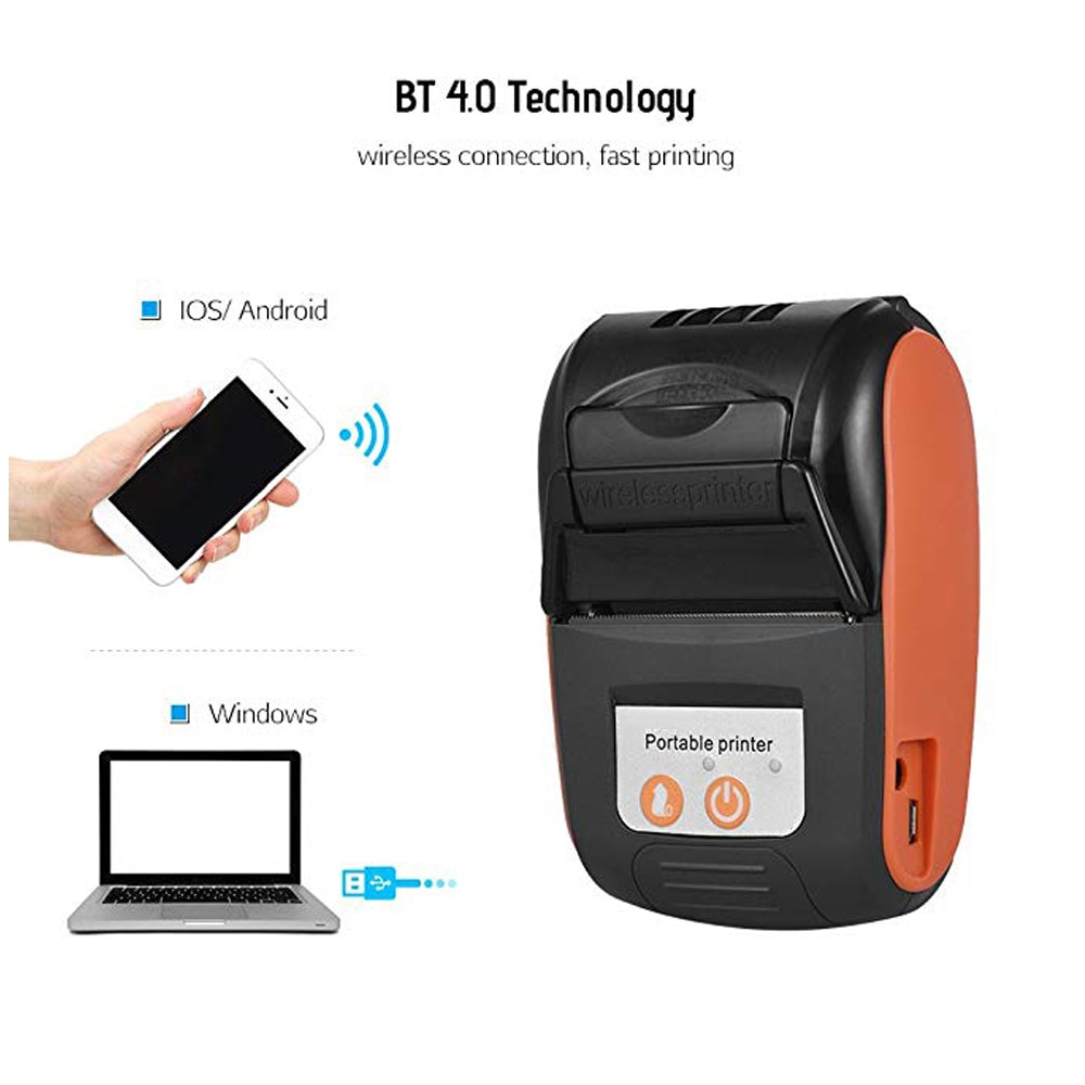 Issyzonpos Bluetooth Mini Printer Thermal Receipt ... – Grandado