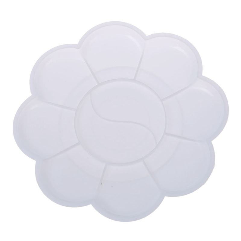 2 Pcs White Plastic Flower Shaped Watercolor Paint... – Vicedeal