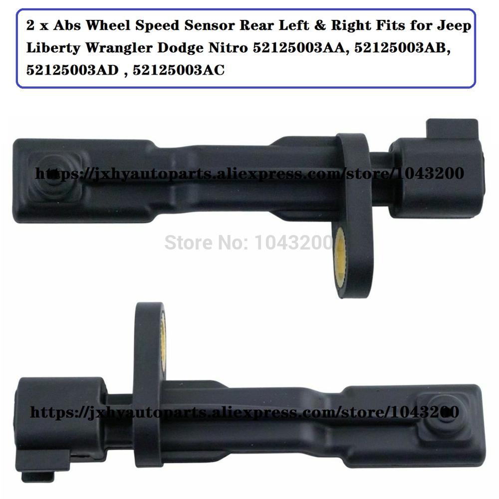 Abs Wheel Speed Sensor Rear Left & Right For J... – Grandado